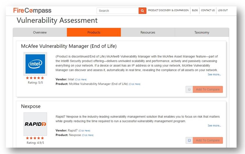 Top Vulnerability Assessment tools - Discover & Compare top 10+ tools Top Vulnerability Assessment tools - Discover & Compare top 10+ tools