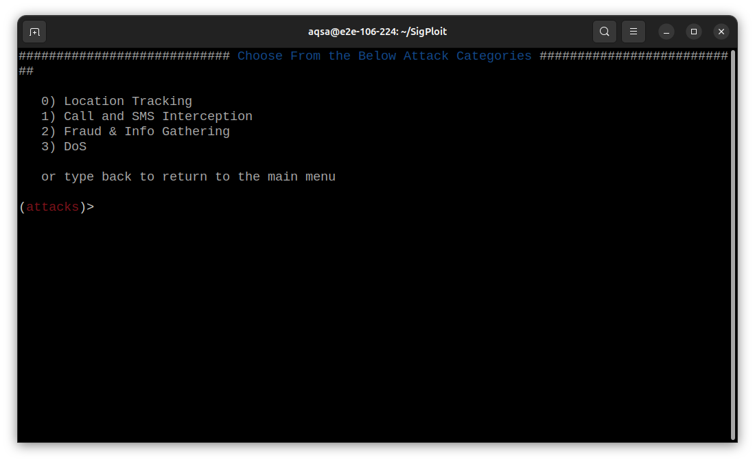 Exploiting SS7 Vulnerabilities Using SigPloit
